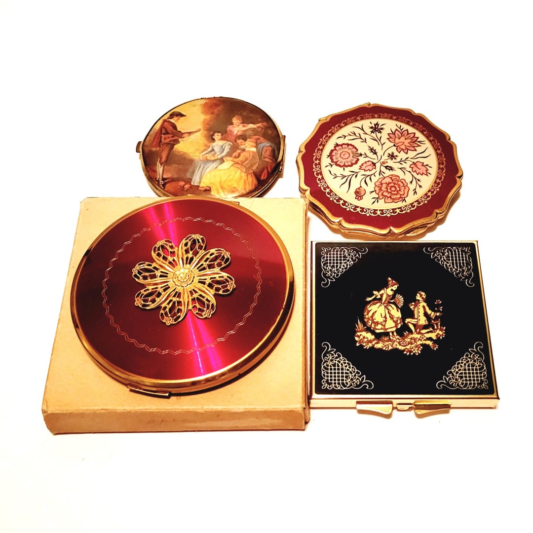 Vintage Compacts 4pc Unused Lot Stratton and Classical Themed - Etsy