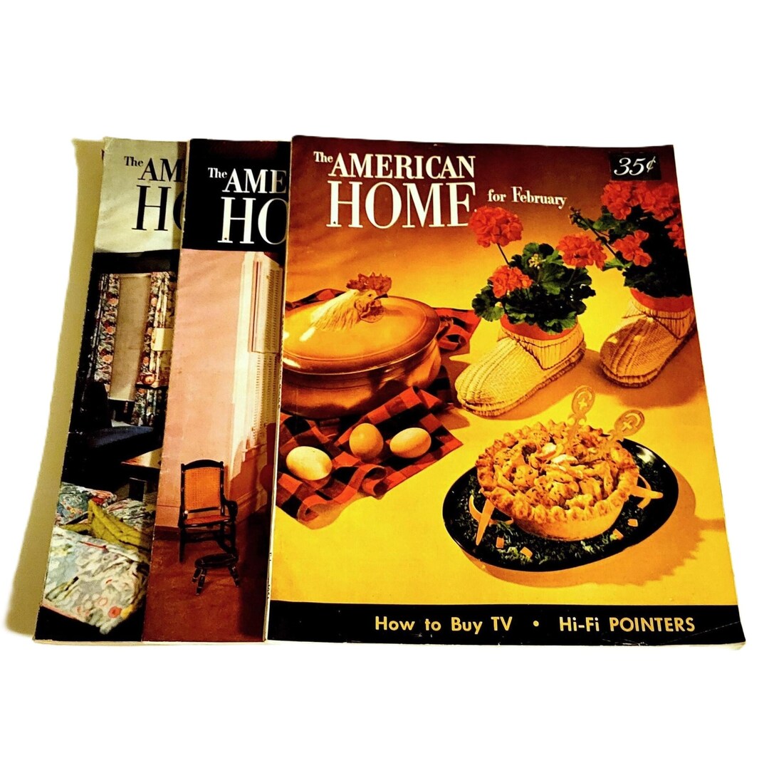 1954 American Home Magazines January February May Lot of 3 - Etsy