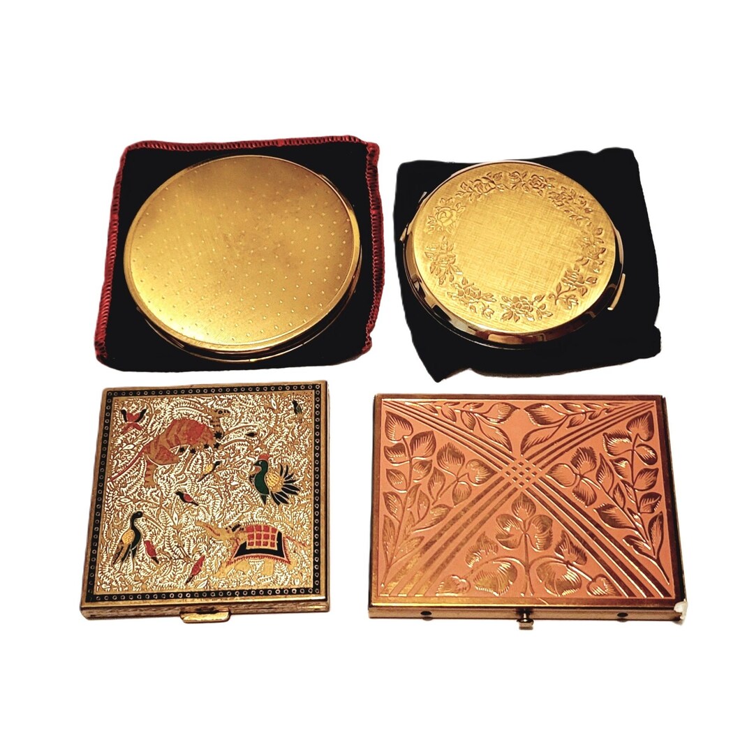 Vintage Compacts 4pc Lot Stratton Volupte and Rex 5th Avenue - Etsy