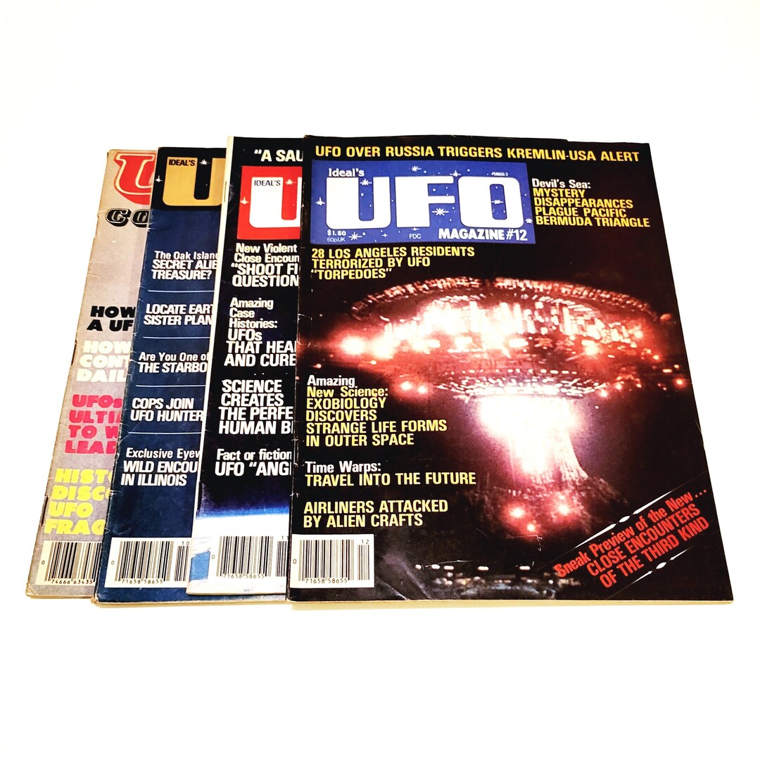 Vintage UFO Magazines and UFO Confidential From 1980 and 1981 4 Issues ...