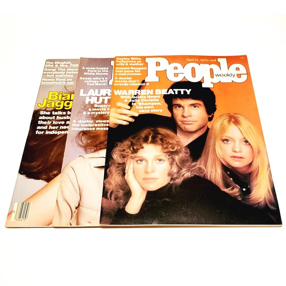 70s People Magazines 3 Issues Lauren Hutton Warren Beatty Covers - Etsy