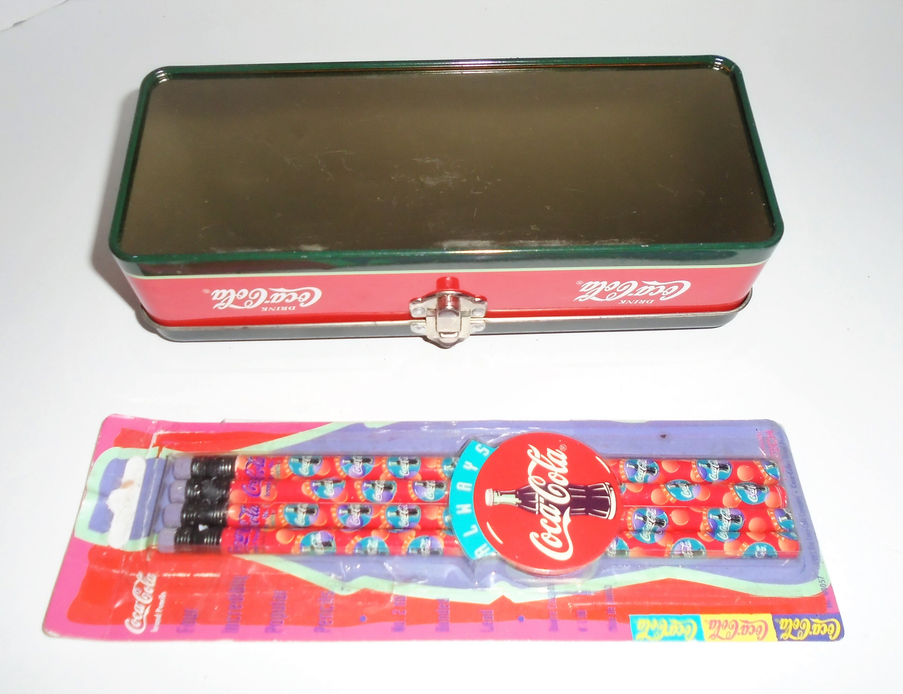 90s Coca Cola Pencils W Collectible Coke Tin Pencil Case NOS - Etsy Canada