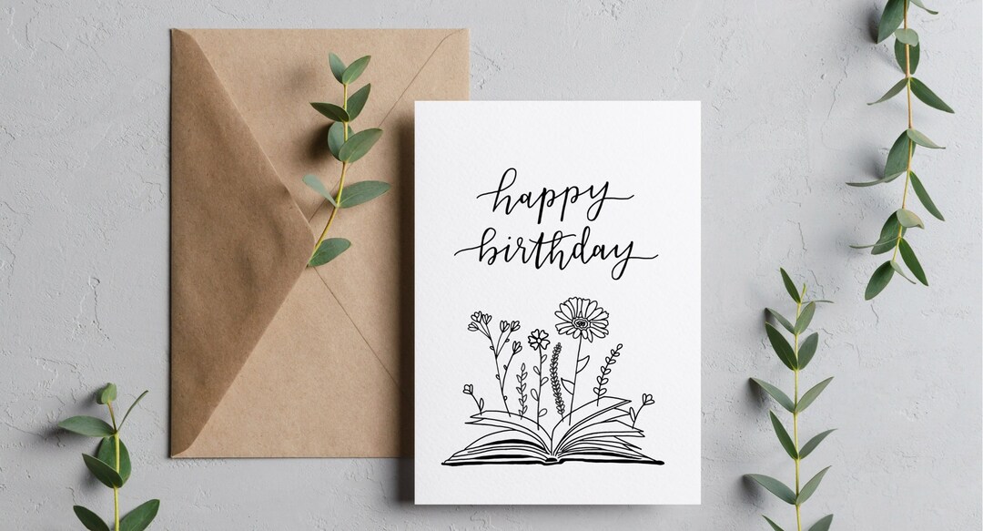 Pack of 3 Birthday Cards for Book Lovers // Birthday Card, Birthday ...