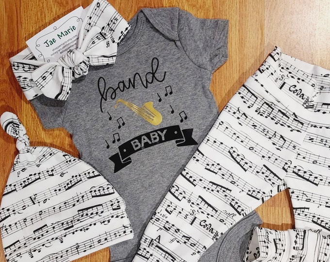 Band Baby Saxophone Jazz Marching Baby Boy Baby Girl - Etsy