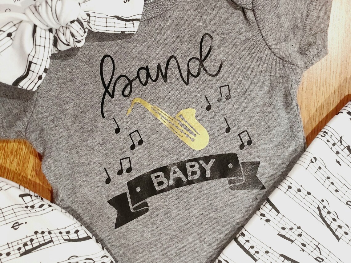 Band Baby, Saxophone, Jazz, Marching, Baby Boy, Baby Girl, Unisex ...