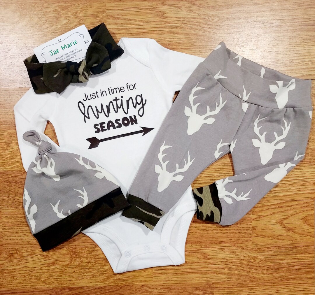 Just in Time for Hunting Season, Baby Going Home Outfit, Boy, Girl ...