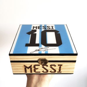 Messi Wood and Crystal Resin Box, Custom Orders - Etsy