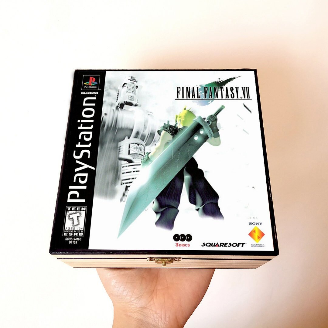 Final Fantasy VII Wood and Crystal Resin Box. Wooden Box Final Fantasy ...