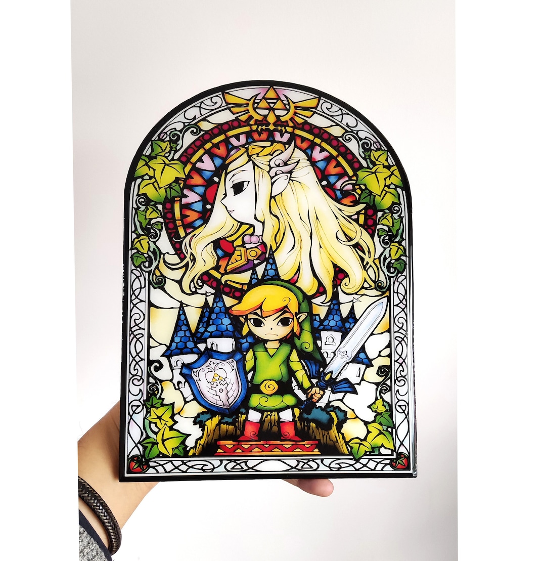 Zelda Wall Art, Made With Wood & Crystal Resin. Poster Video Game Decor ...