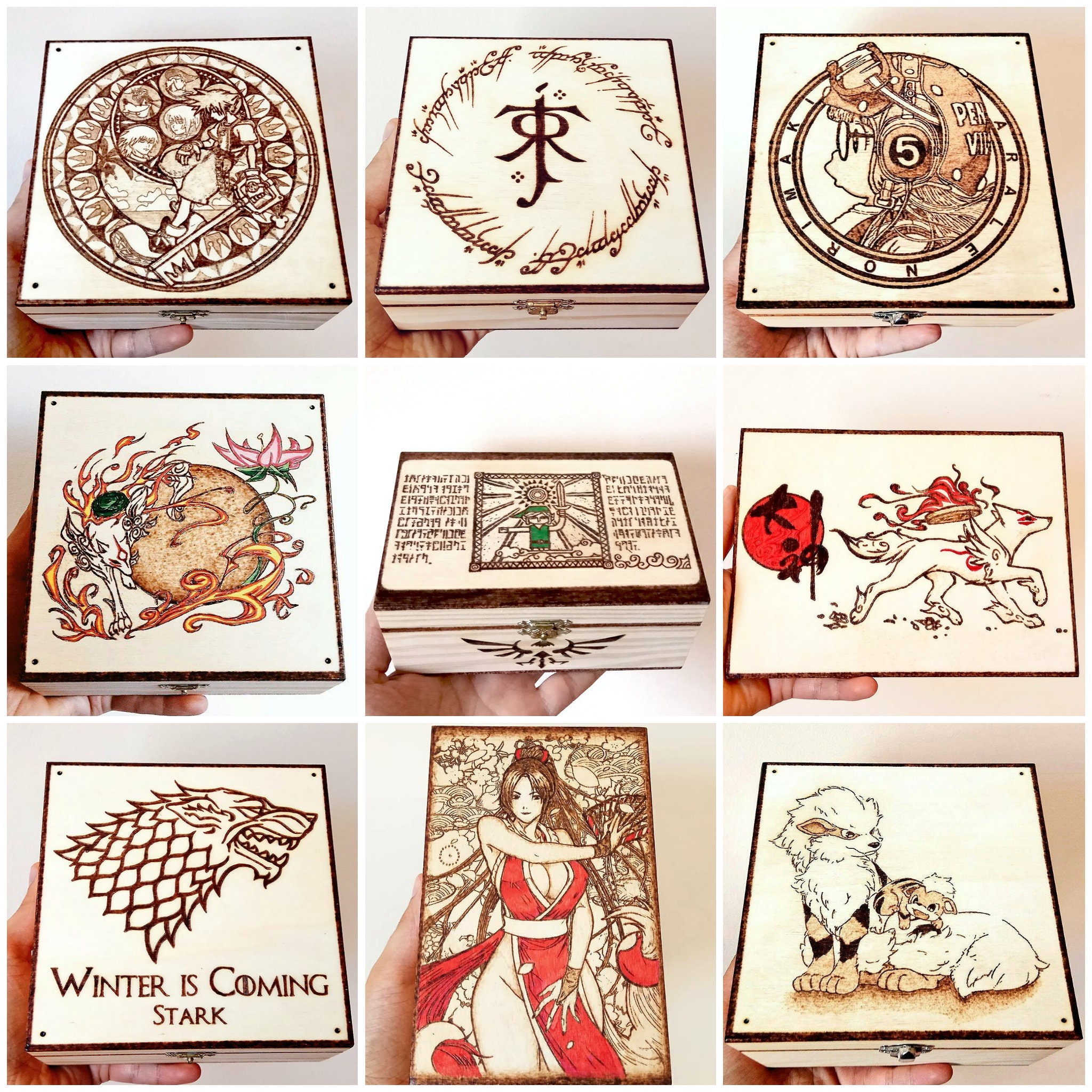 Custom Wooden Boxes Made With Your Favorite Images/ideas | Etsy