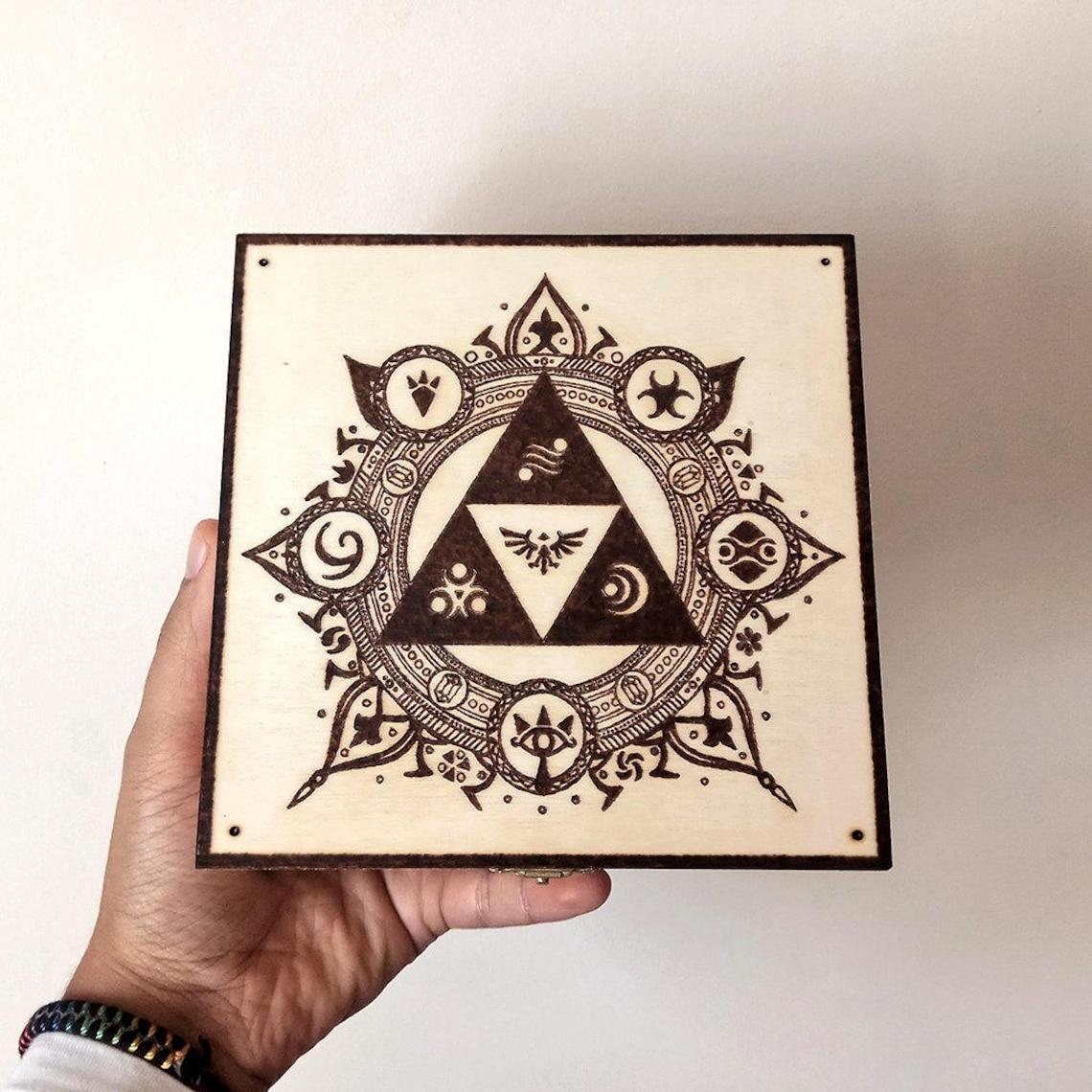 ZELDA Mandala Wooden Box Pyrography. the Legend of Zelda - Etsy