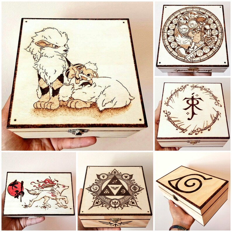 Custom Wooden Boxes Made With Your Favorite Images/ideas - Etsy
