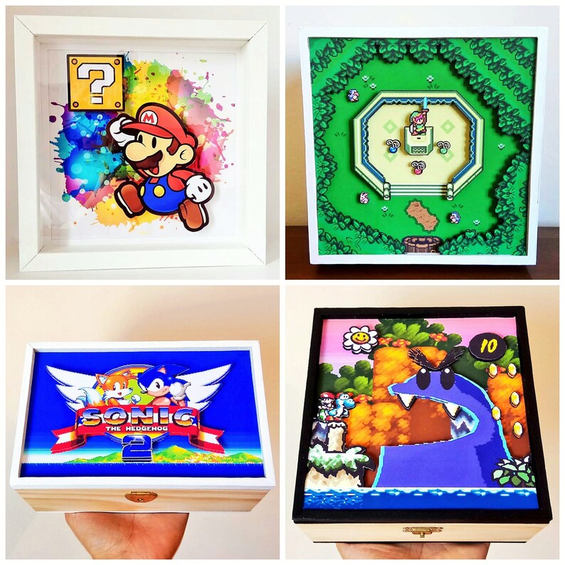 STREET FIGHTER II 3D Art. Customizable 3D Frame Street Fighter | Etsy