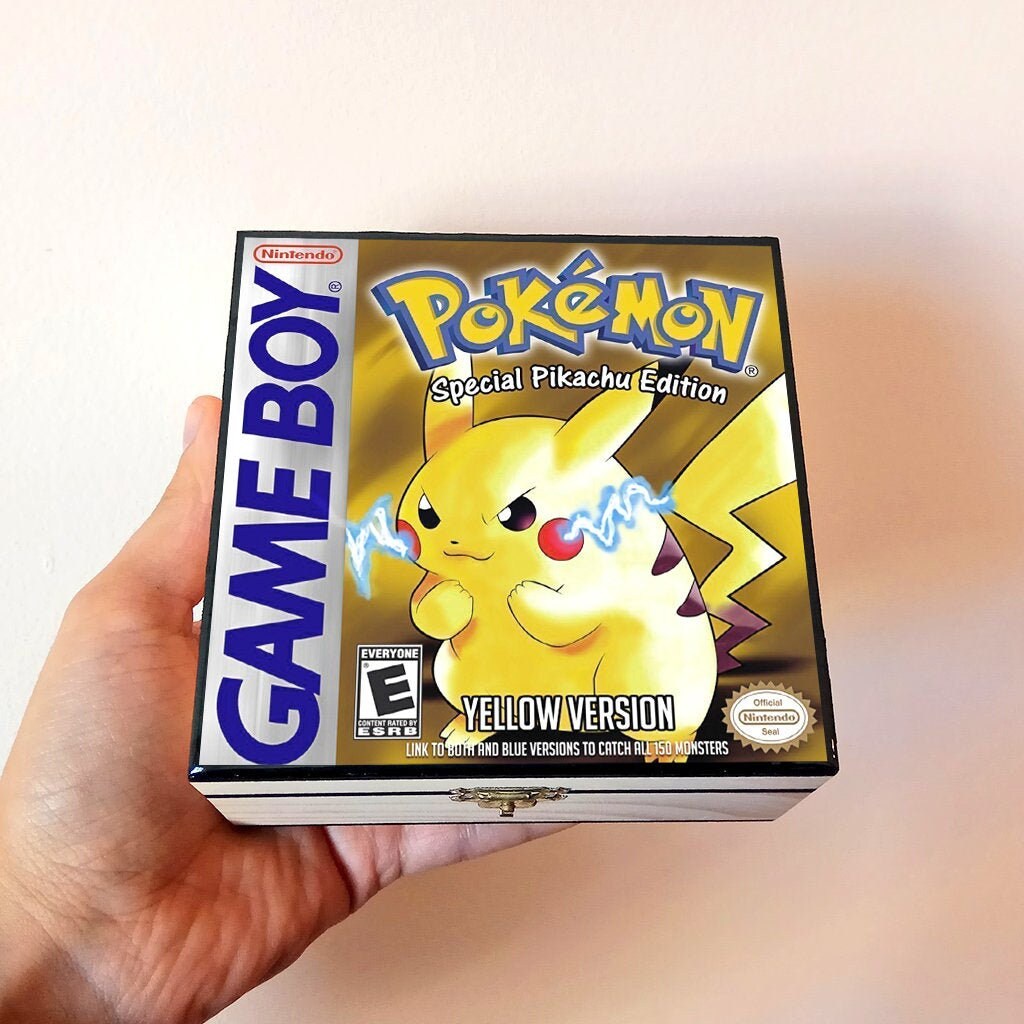 POKEMON Green version Wood and crystal resin Box customizable | Etsy