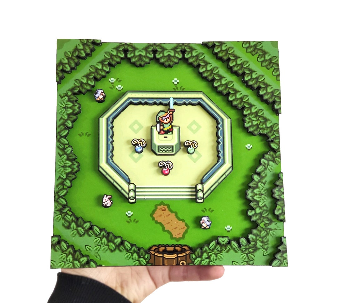 Zelda Alttp Wall Art 3D, Art Video Games, A Link to the Past - Etsy