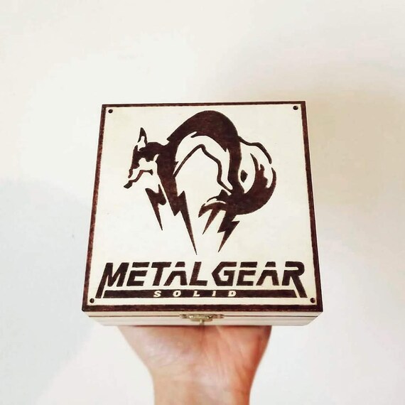 Metal Gear Solid wooden box Pyrography. Big boss Snake Kojima | Etsy