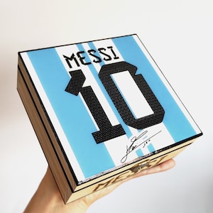 Messi Wood and Crystal Resin Box, Custom Orders - Etsy