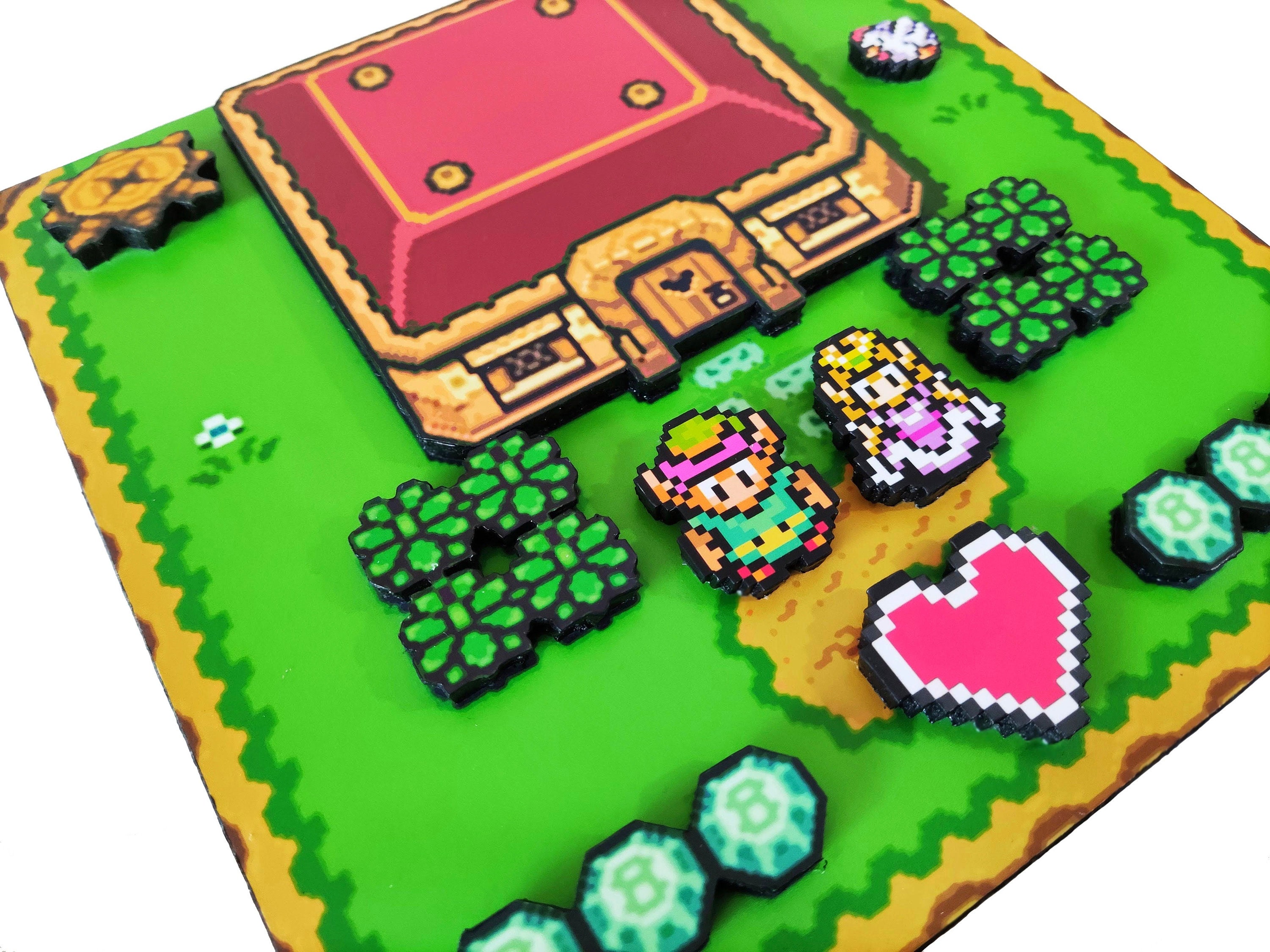 Zelda A Link to the Past Wall Art 3D, 3D Art ALTTP Video Games Diorama ...