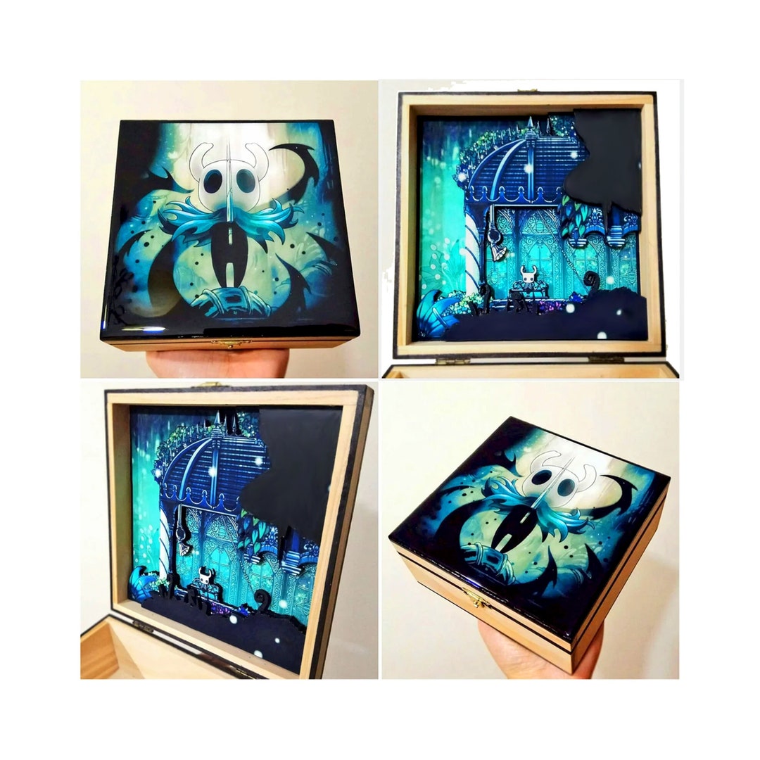 Hollow Knight Wood and Crystal Resin Box Customizable With - Etsy