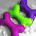 Handmade Colorful Dog Bone Toys Felt Bone Toys for Small - Etsy