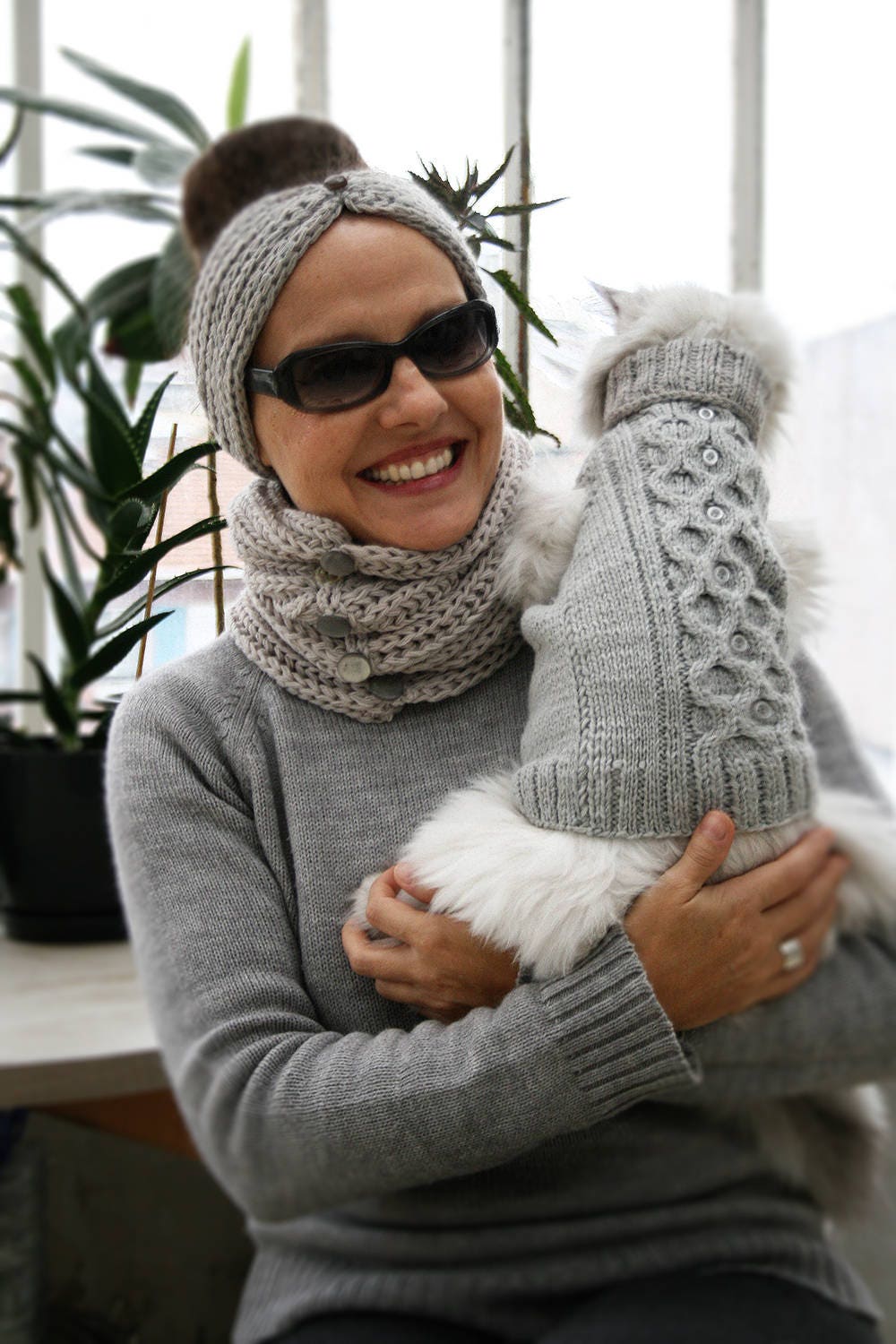 Matching Clothes for Cat and Owner, Gorgeous Pattern Sweater for Cat ...