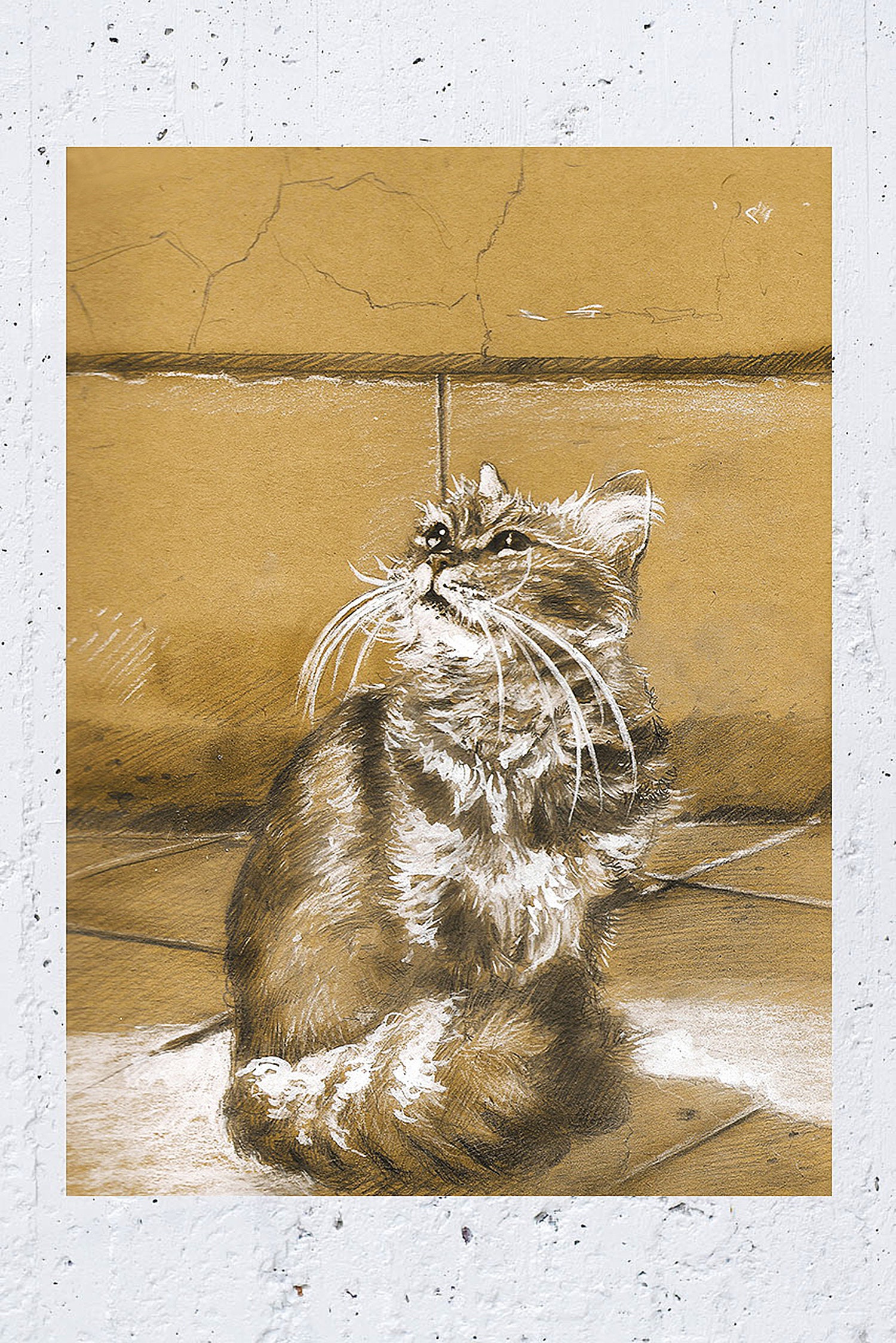 Custom Pet Drawing Pet Portrait Drawing With Charcoal Pencil | Etsy