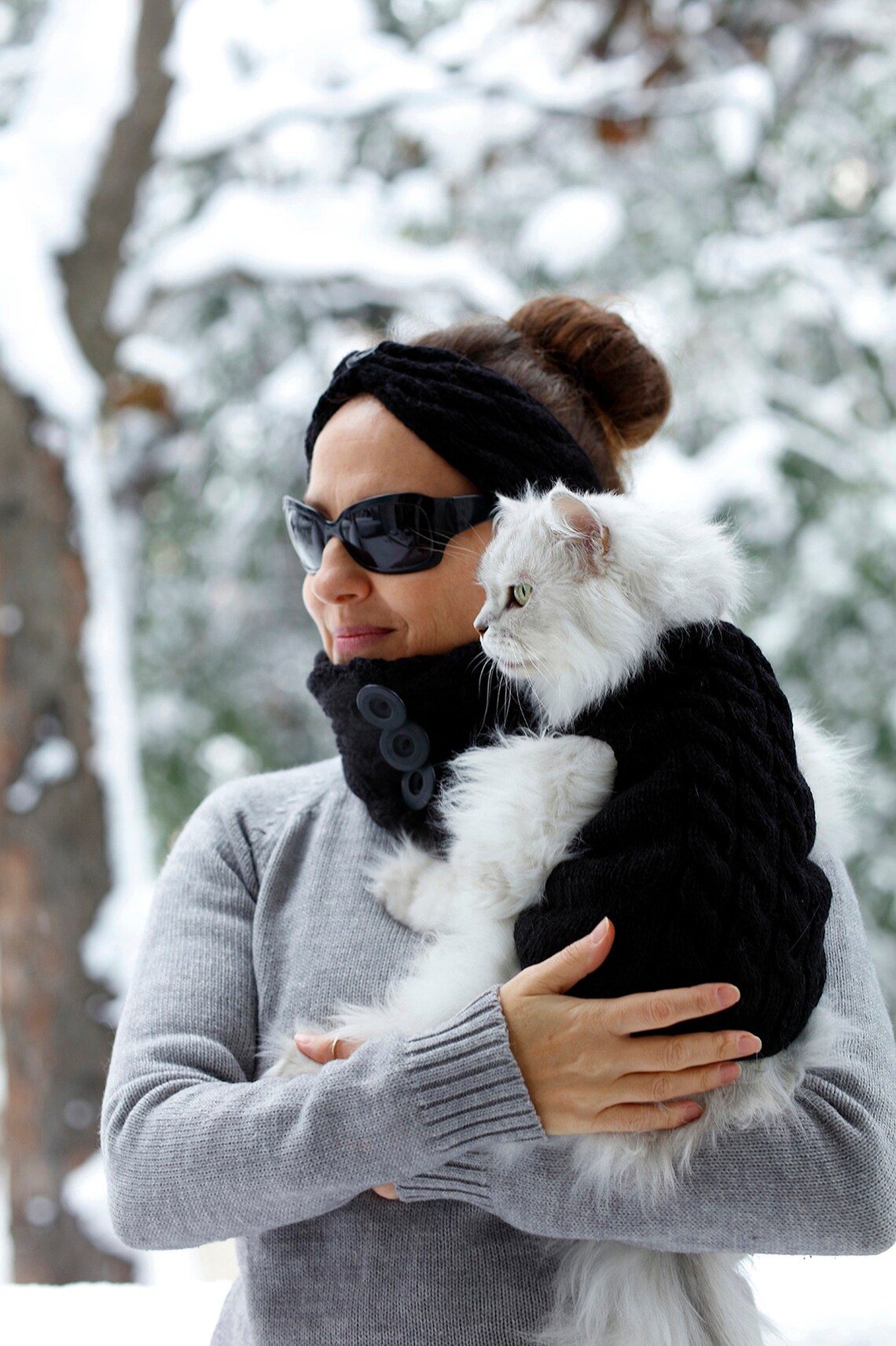 Matching Pet and Owner Clothes Brown Cable Sweater for Cat | Etsy