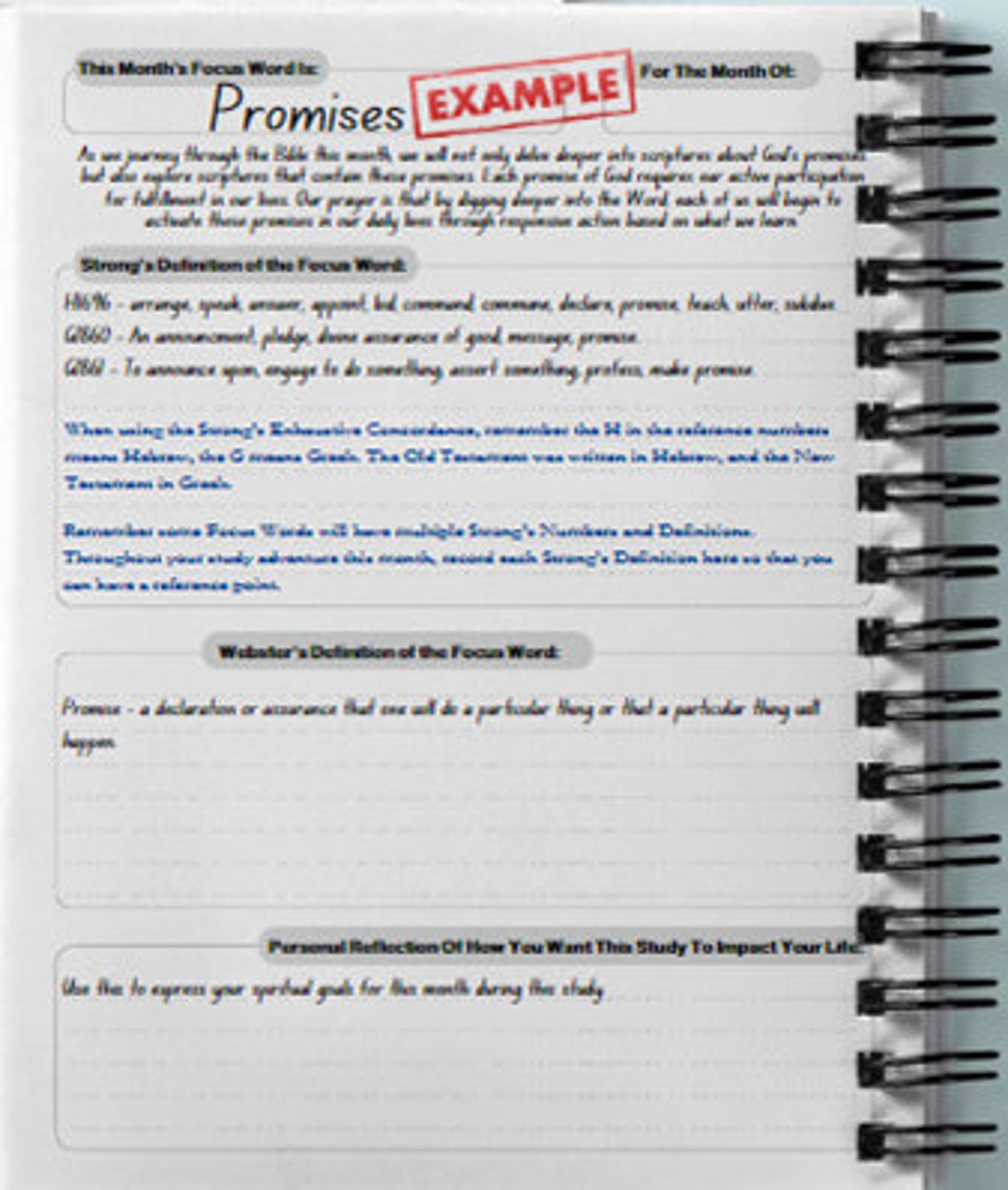 God's Promises A Focused Bible Journaling or Verse Mapping - Etsy