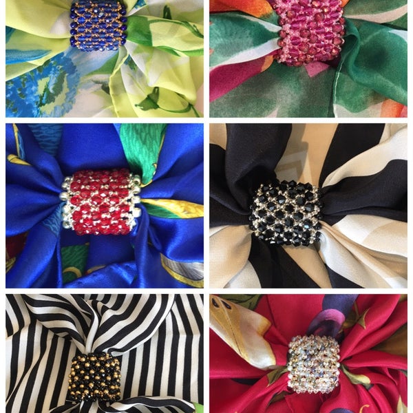 Scarf With Beads - Etsy