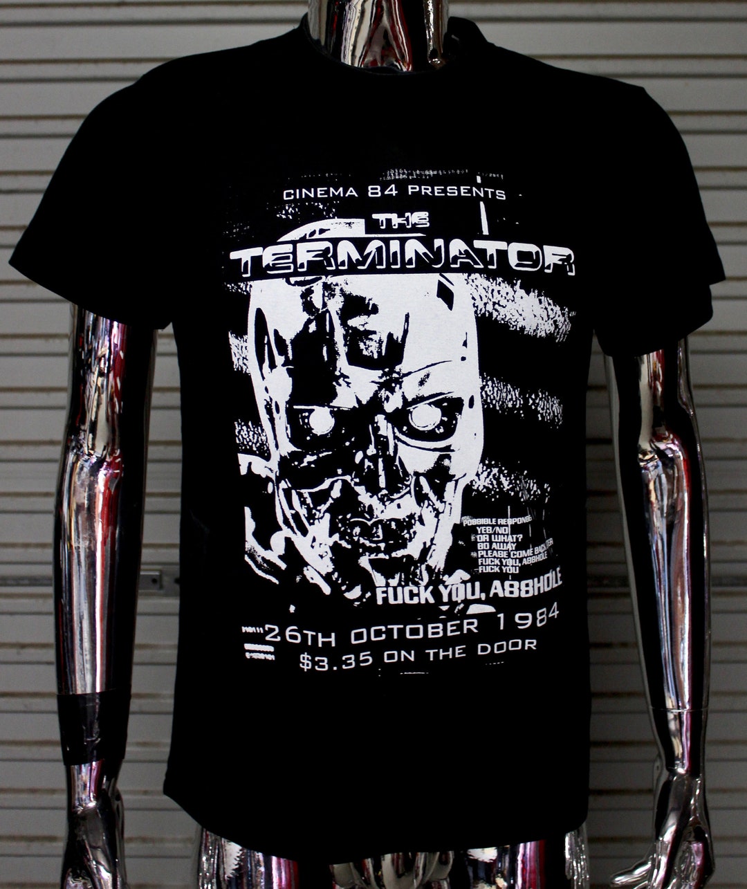 The Terminator DIY Punk Flyer T-shirt - Etsy
