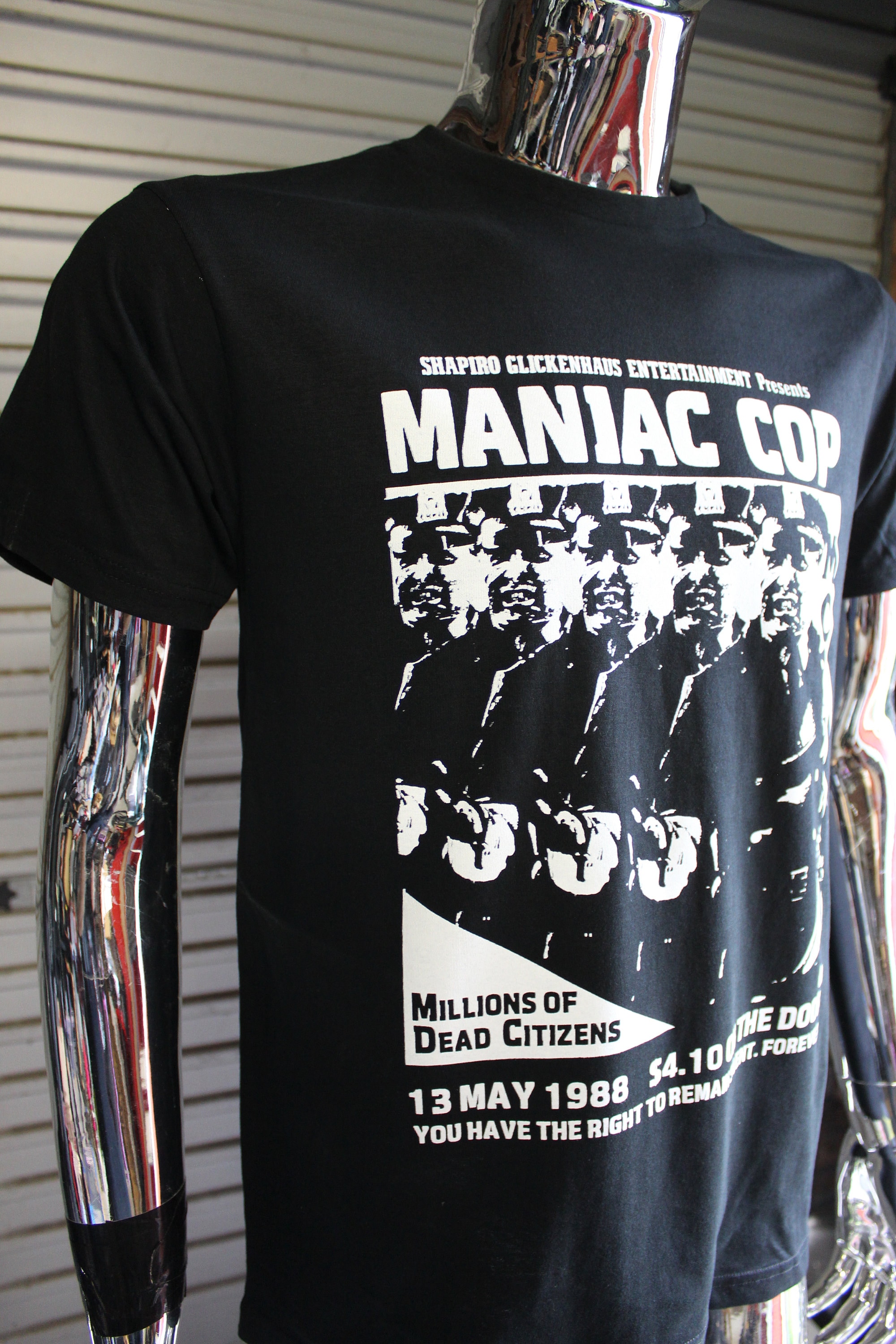 Maniac Cop DIY Punk Flyer T-shirt - Etsy