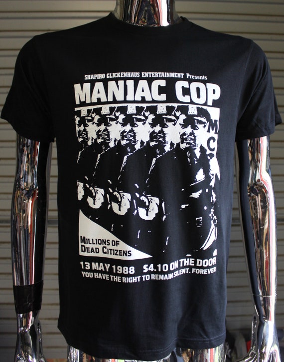 Maniac Cop DIY Punk Flyer T-shirt - Etsy
