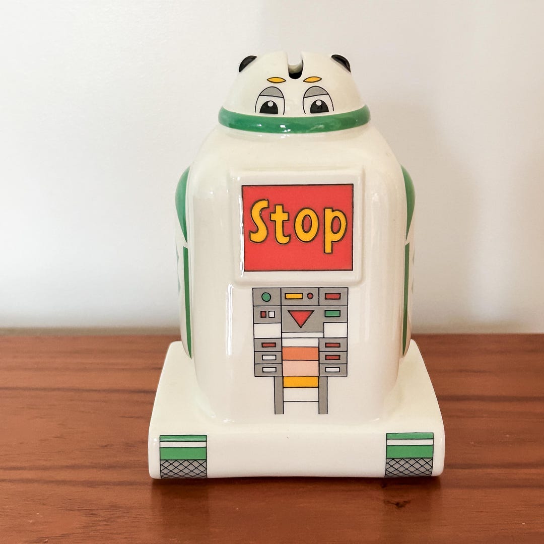 Rare 1980s Midwinter Pottery Dalek Robot Money Box, Peter Prowse Road ...