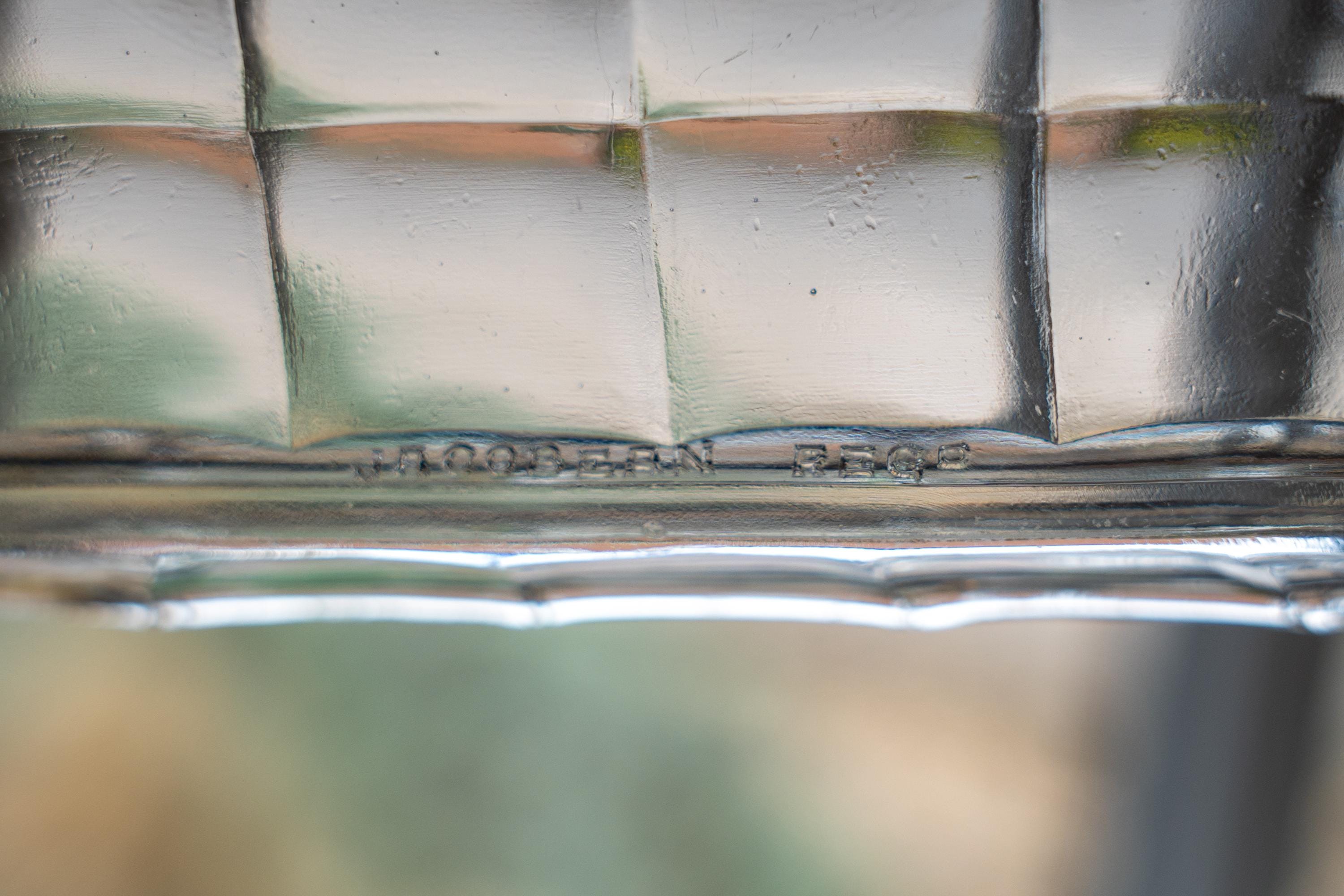 Davidson Glass Jacobean Reg Pattern Butter Dish, Art Deco 1930s Clear ...
