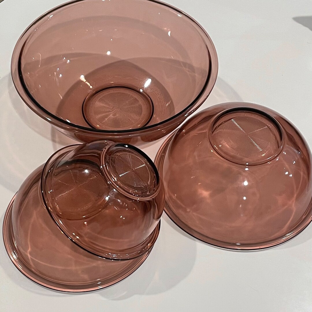 Vintage PYREX Brown Amber Glass Corningware Bowl Set/mesting - Etsy