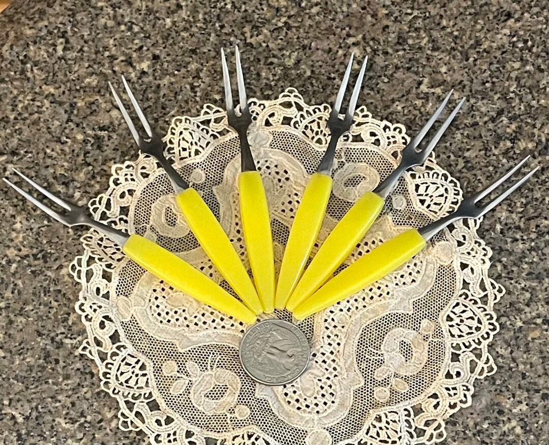 Vintage Retro Little Desert Fork Set/hors Doeuvres Stainless Steel ...