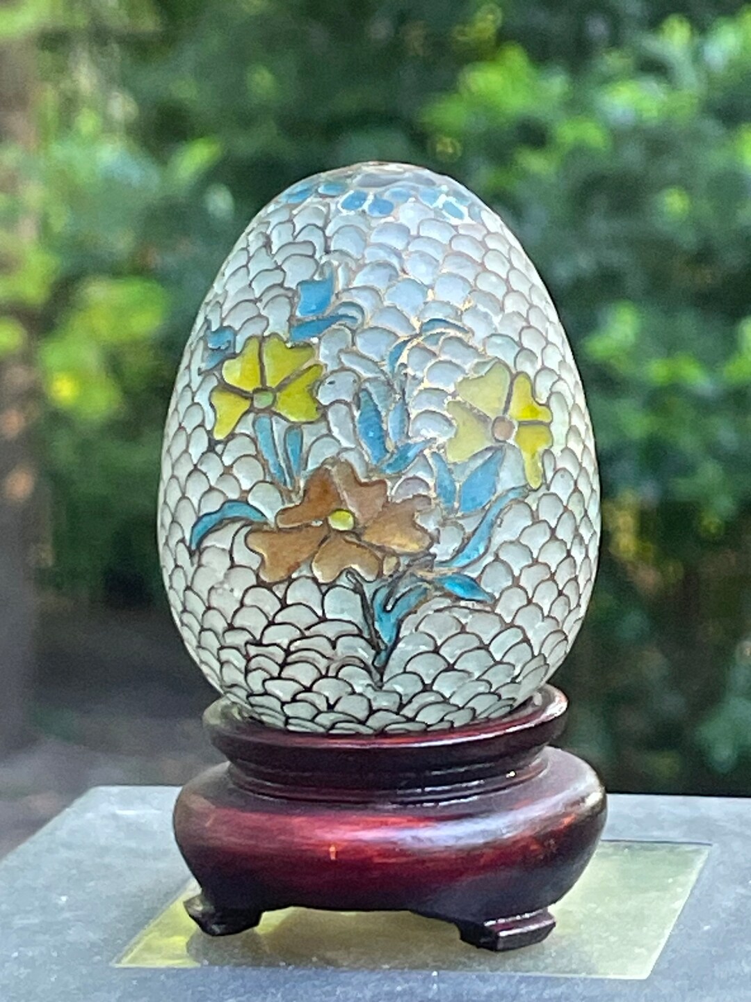 Vintage Shotai Shippo Transparent Cloisonné Egg/射击景泰蓝 - Etsy