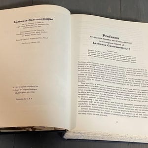 Vintage Larousse Gastronomique Cookbook/the Encyclopedia of Food Wine ...