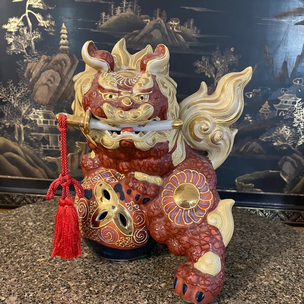 Chinese Foo Dog Statues - Etsy