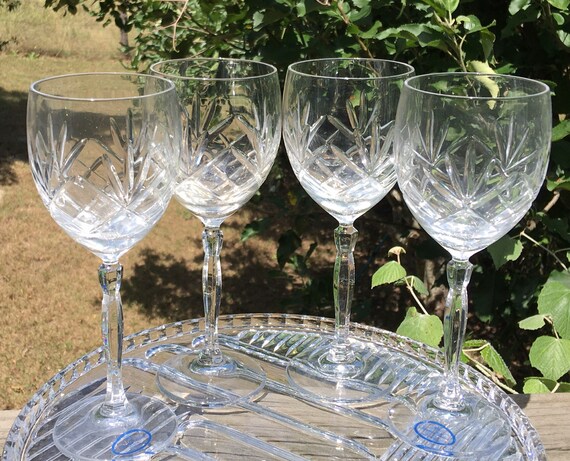 Vintage Handblown Cut 24% Lead Crystal Stemware/champagne/wine | Etsy