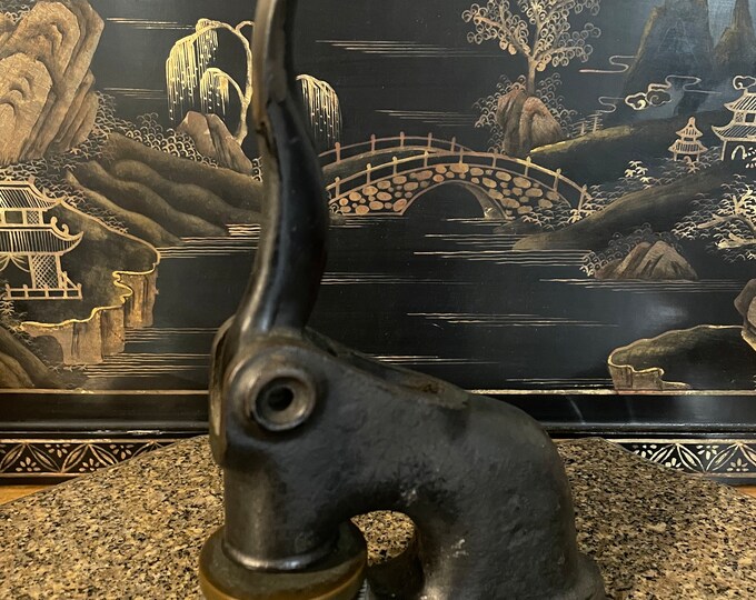 Vintage Cast Iron Hand Press Stamp Embosser/figural Seal Embosser ...
