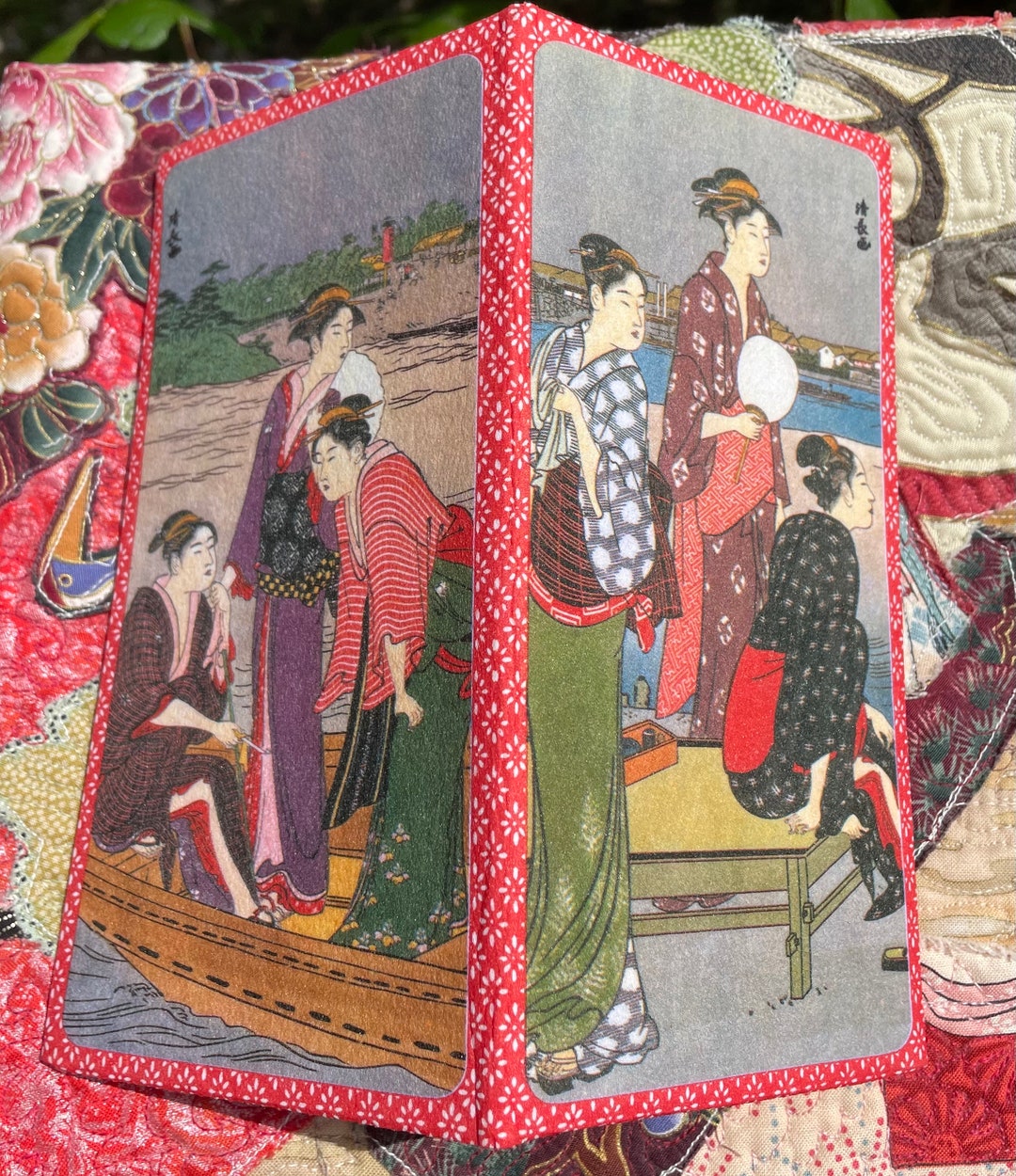 Japanese Asian Art Money Wallet/billfold/oriental Geisha Money Pouch ...