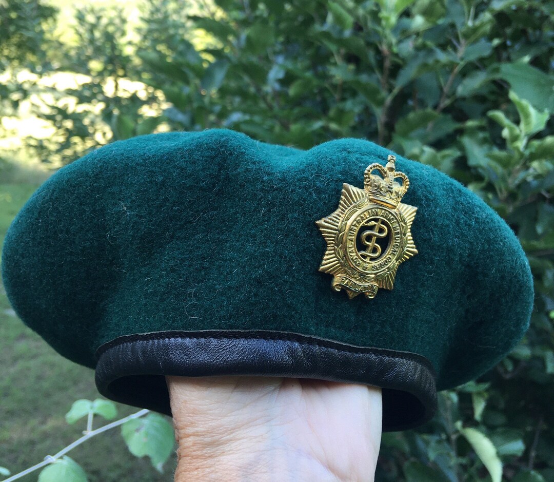 Vintage Unisex KANGOL Wear Limited Pure Wool Monty Beret/hunter Green ...