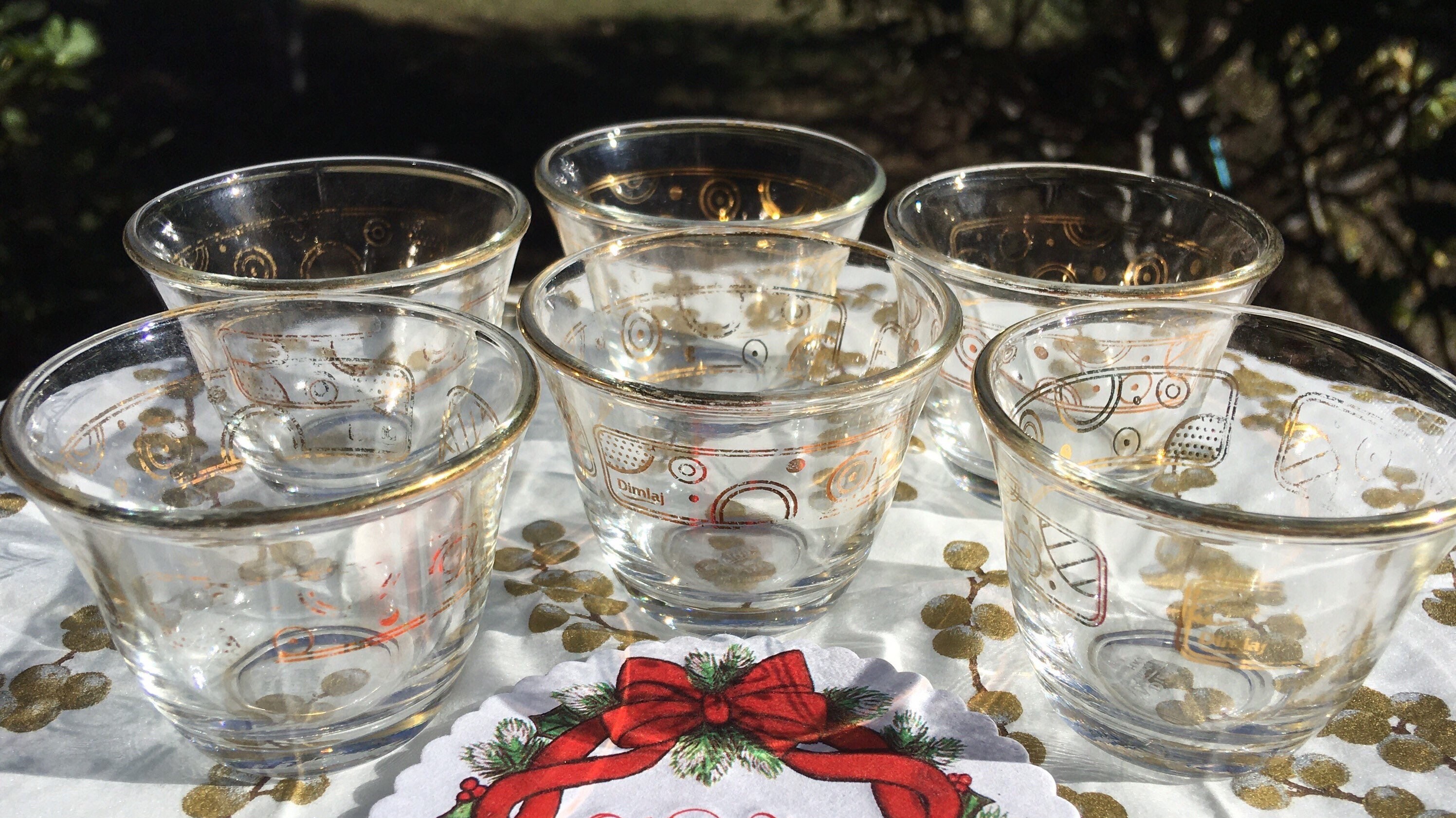 Vintage Hand Blown Glass QAWA Cups/arabic Coffee/shot Glass/sake Cup ...