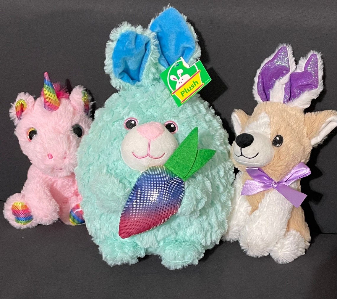 NEW With TAG Squishable Fluffy Bunny/easter Bunny/green Rabbit Plush ...