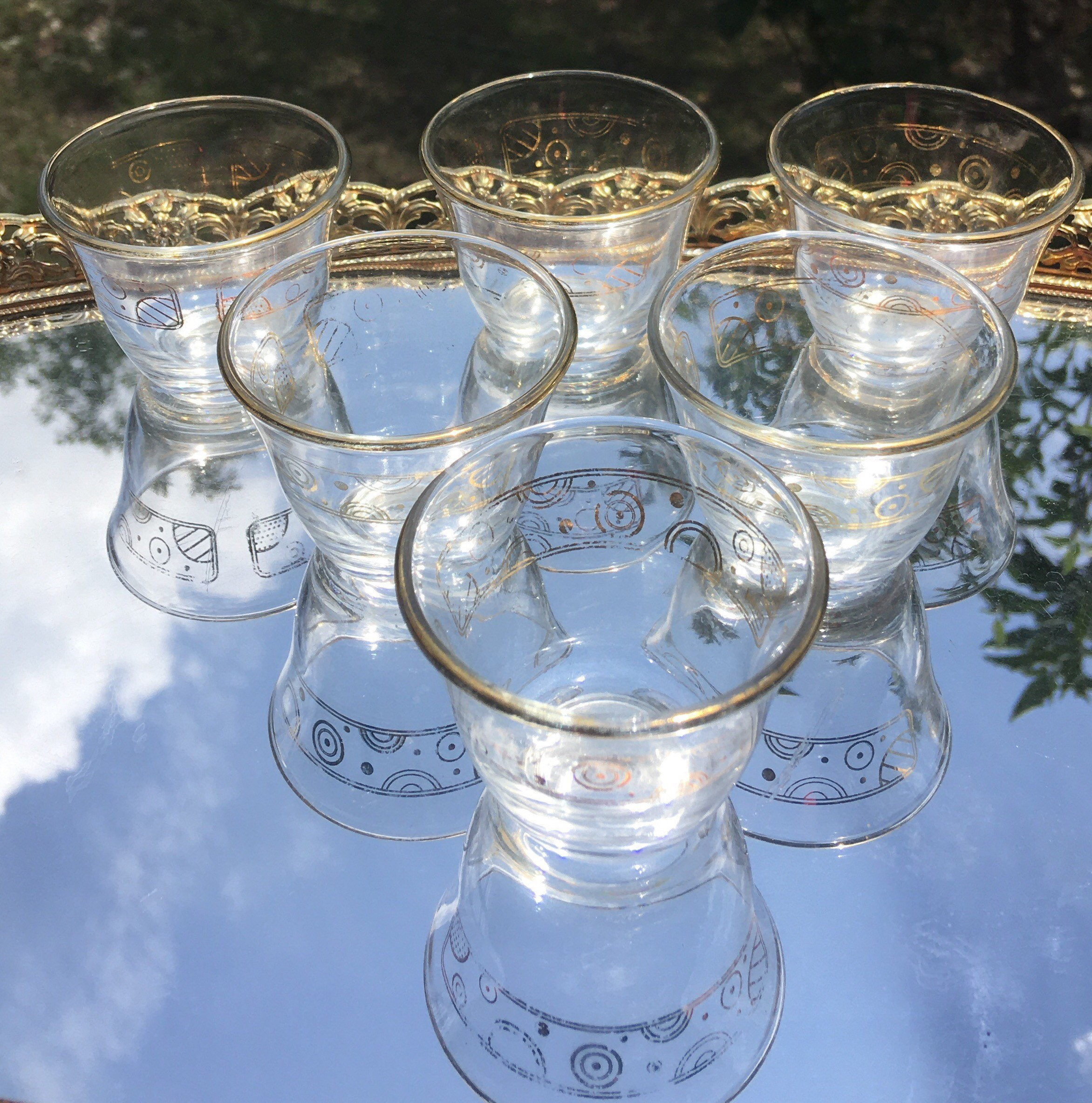 Vintage Hand Blown Glass QAWA Cups/arabic Coffee/shot Glass/sake Cup ...