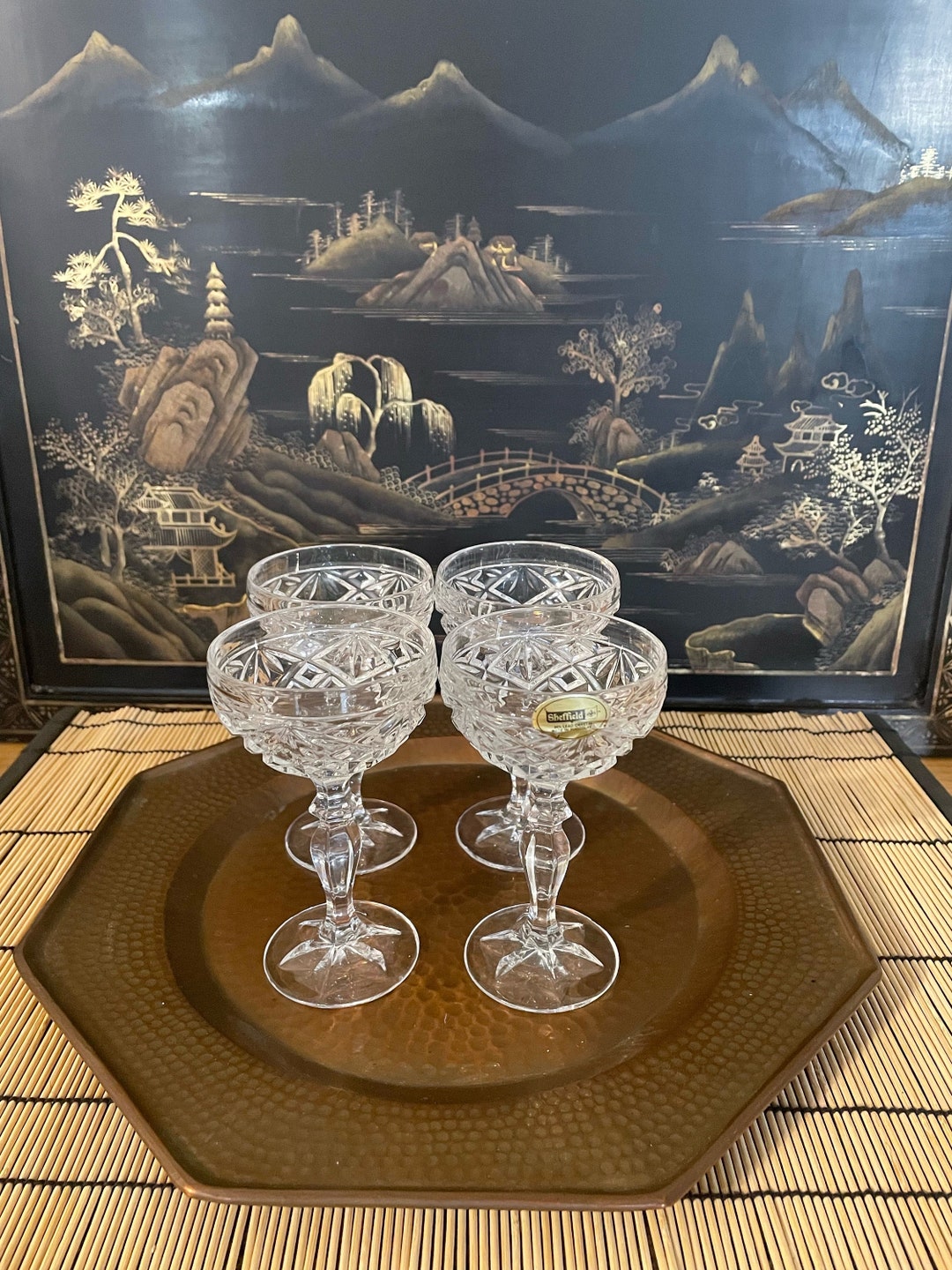 Vintage Midcentury 24% Lead Crystal Stemware/sherry/cordial/sherbet ...