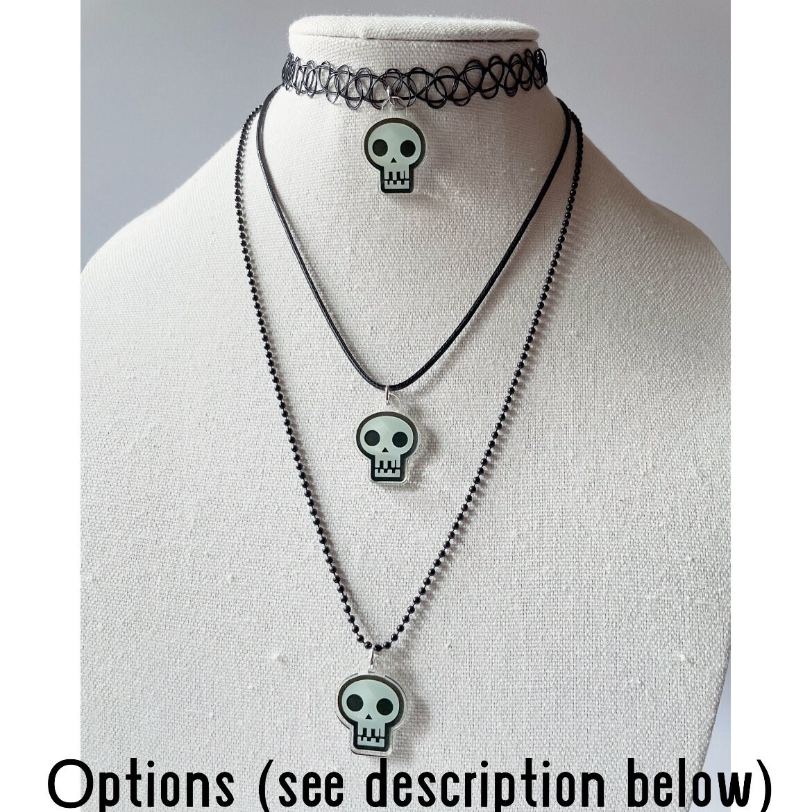 Emo Boy Necklace Goth Charm Anime - Etsy