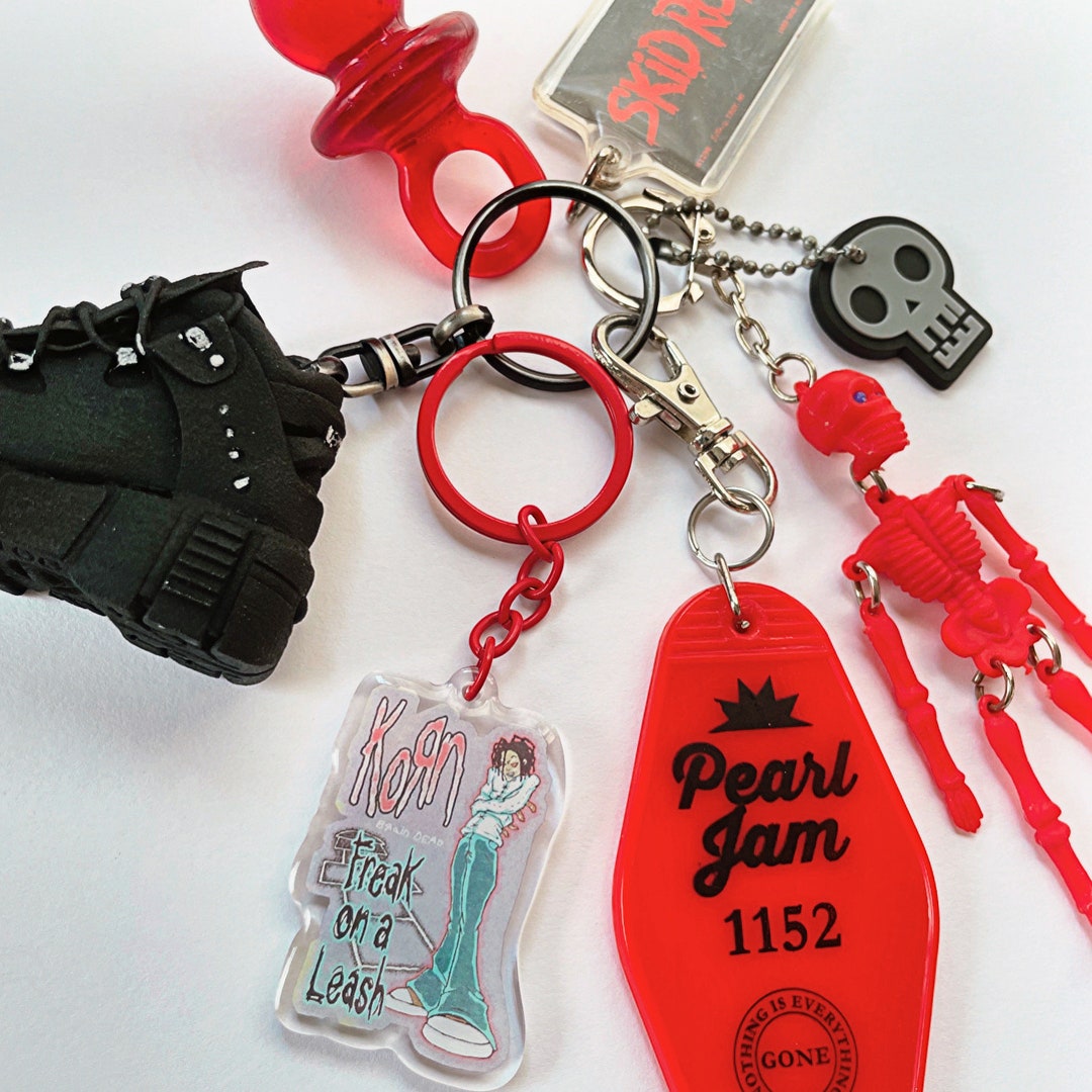 Korn Keychain 90s Music Charm Goth - Etsy