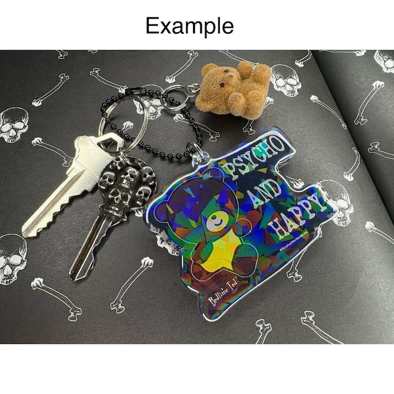 Allstar Sticker Machine Y2k Keychains 90s Holographic Stickers Style Happy Bunny Emily the ...